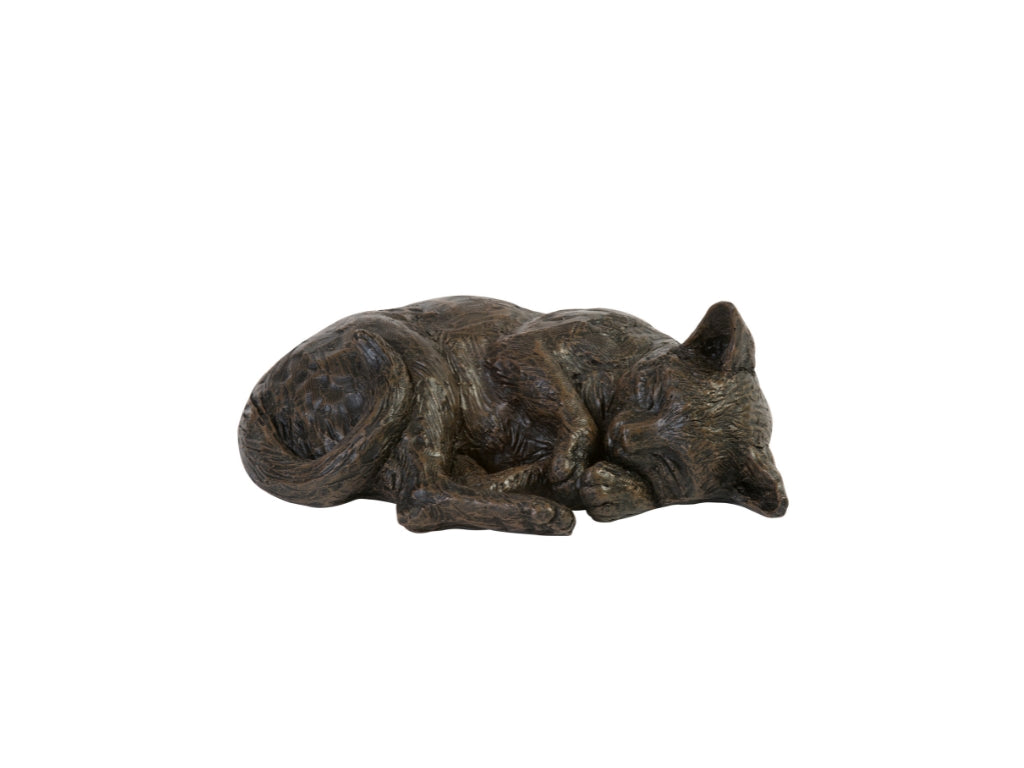 Cast Resin Cat Figurine Urn - Resting Cat – Talking Stones